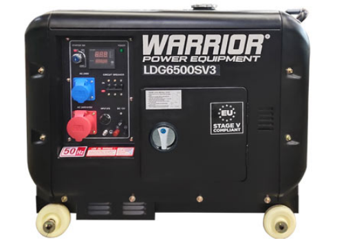 LDG6500SV3 6.25kVA 3-phase (415v) Diesel generator with electric key ...